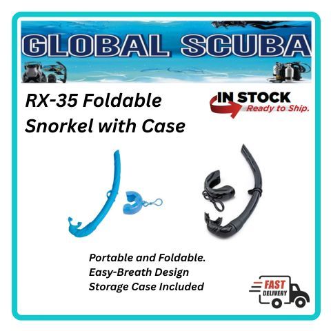 Silicone Foldable Snorkel with Compact Storage Case | Shopee Malaysia