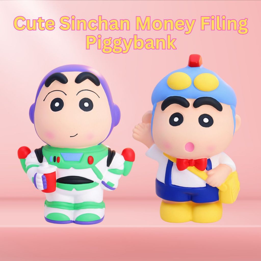 Sinchan Cute Money Filing Piggybank Sin Chan Money Notes Coins saving ...