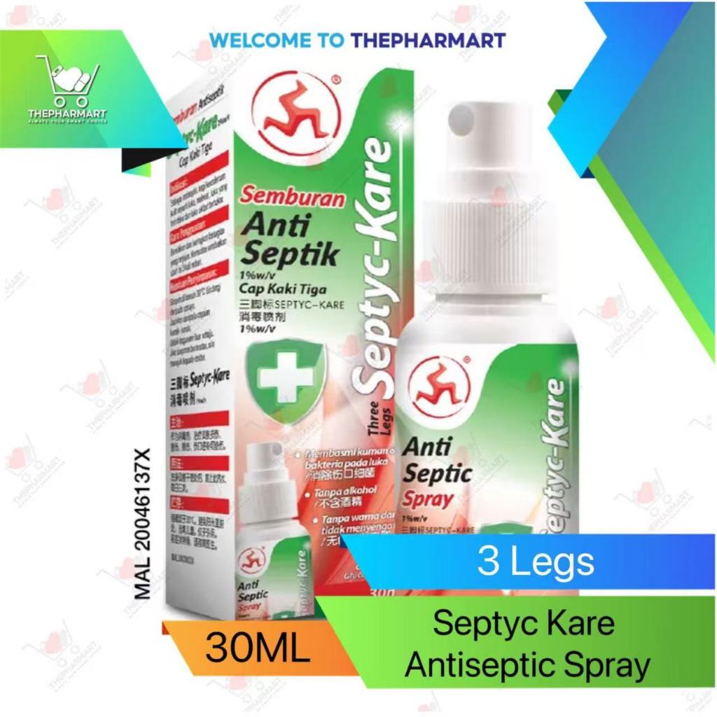 Three Legs Septyc Kare Antiseptic Spray (30ML) | Shopee Malaysia