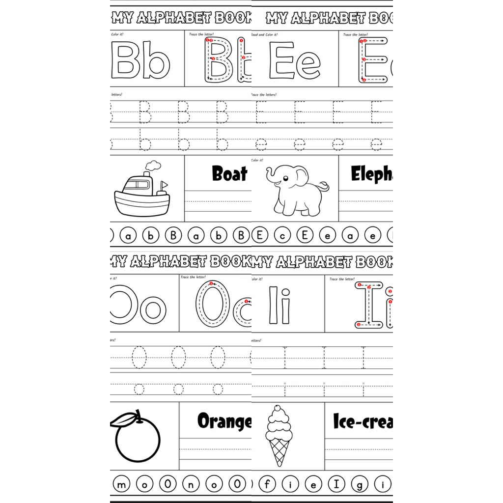 (PDF) Printable My Alphabet Book for Kids Toddlers Preschool ...