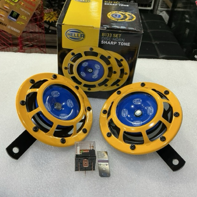 HELLA BM Horn Black Midnight B133 Set 100% Original | Shopee Malaysia