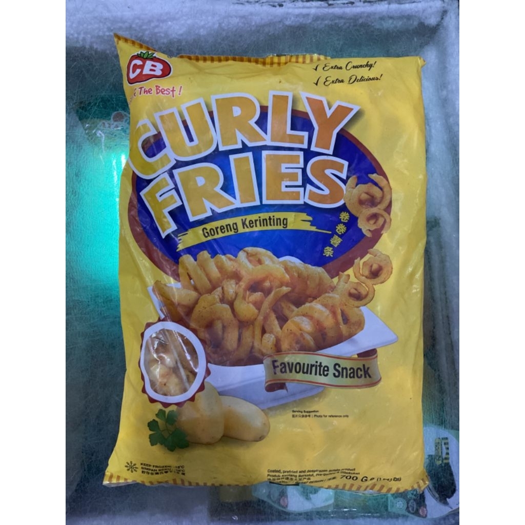 CB Curly Fries 700g per pack (Halal) | Shopee Malaysia