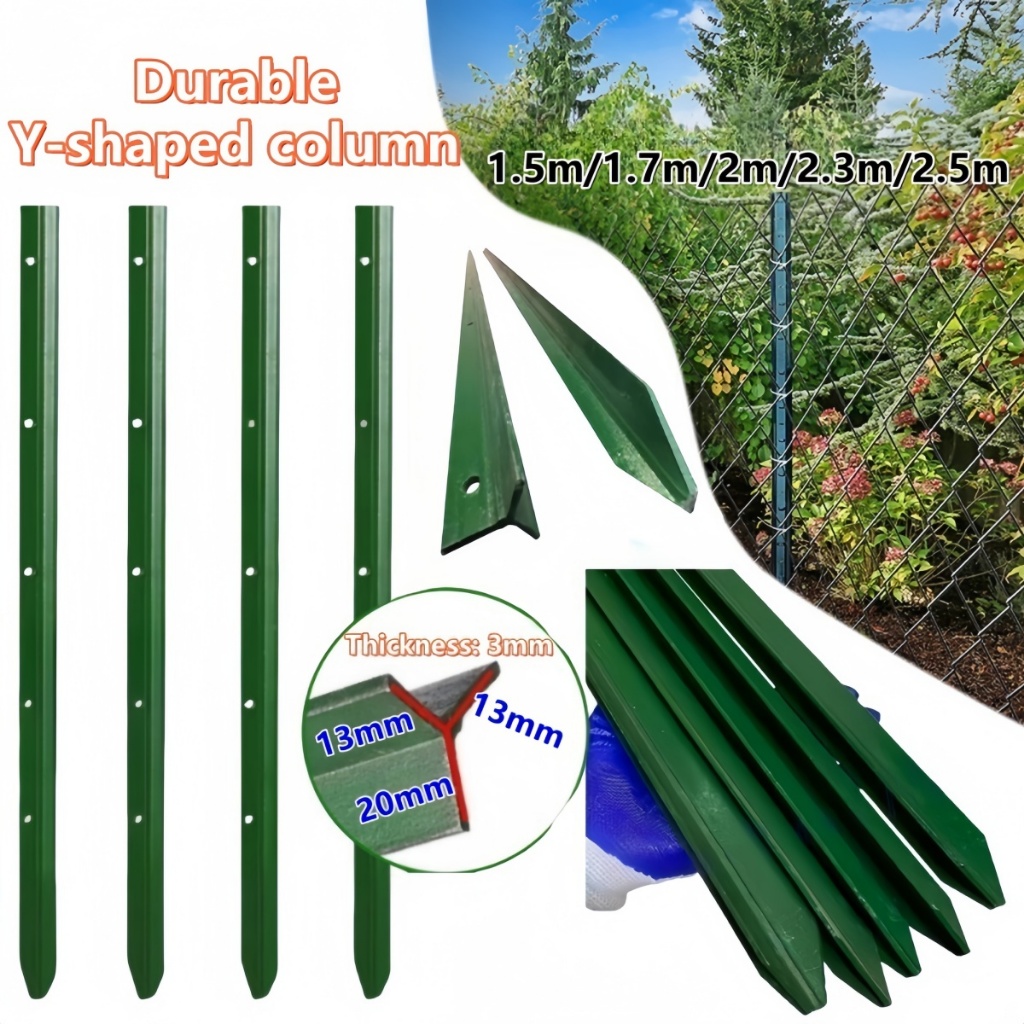 HOT 1.5m 1.7m 2m 2.5m Pagar Cyclone Fence Column Triangle Steel Iron ...