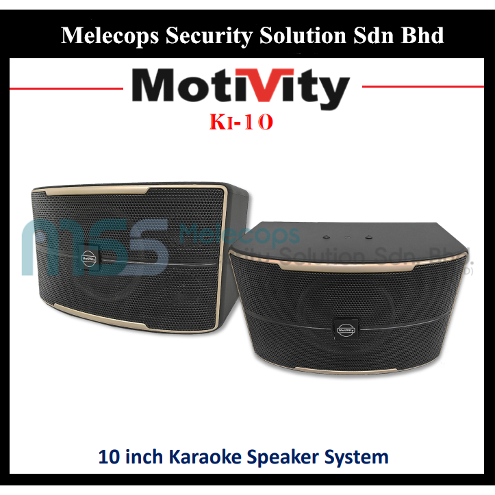 MOTIVITY Ki-10 10'' Karaoke Speaker System - PAIR | Shopee Malaysia