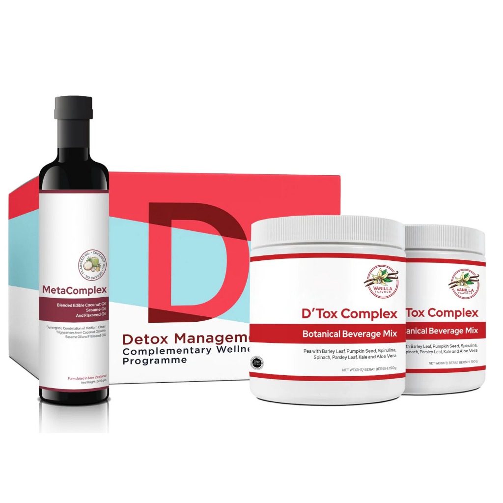 DETOX+MANAGEMENT WITH DTOX COMPLEX(150GX4 PACKS)+METACOMPLEX(2 PACKS ...