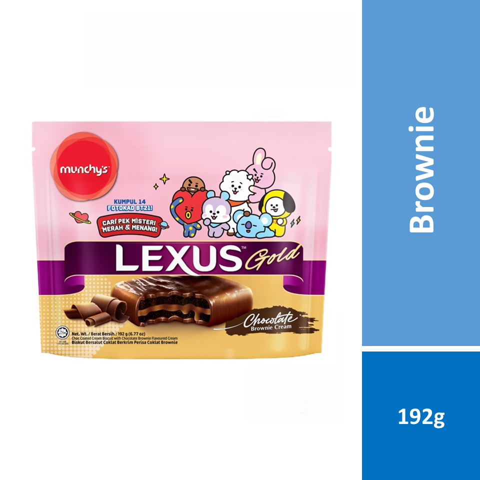 LEXUS GOLD CHOCOLATE BROWNIE (FOC BT21) 192G | Shopee Malaysia