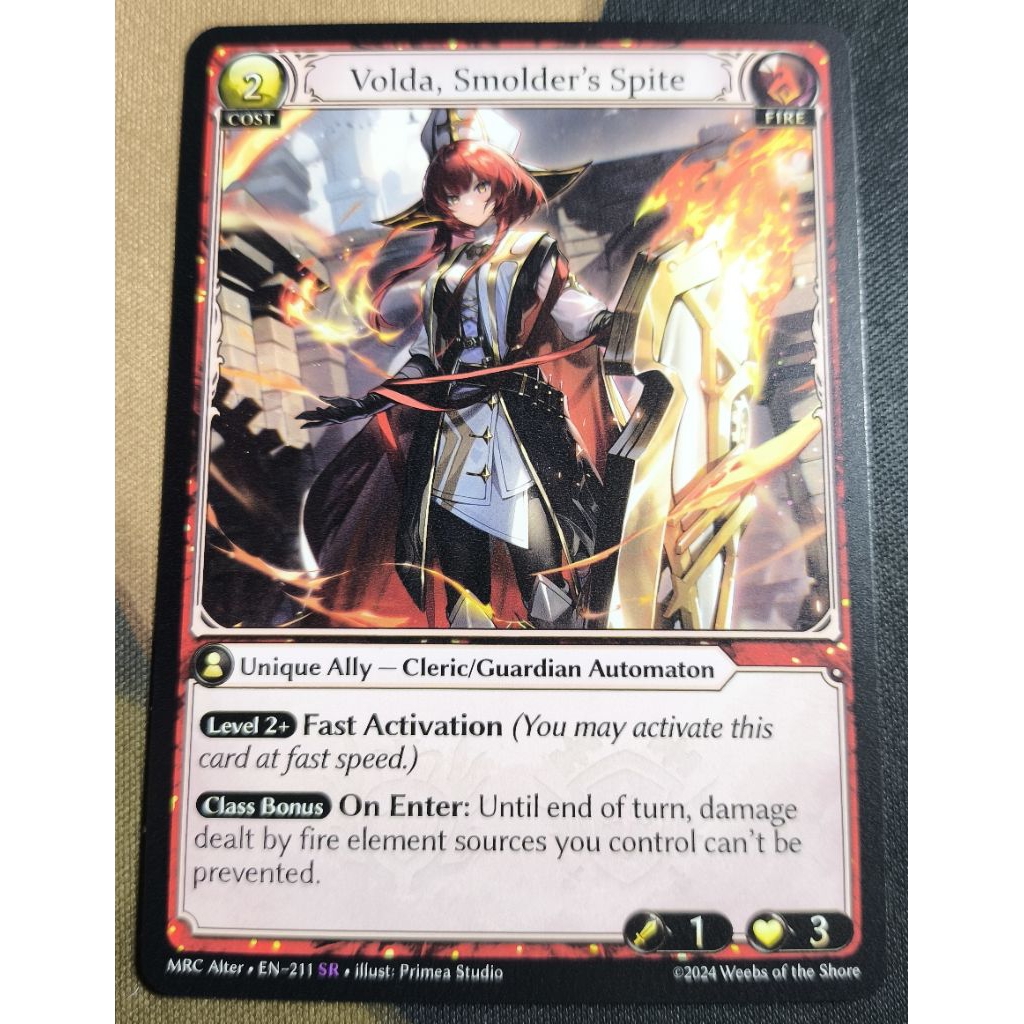 Grand Archive TCG! GATCG! Mercurial Heart! MRC EN-211 Volda, Smolder's Spite SR | Shopee Malaysia