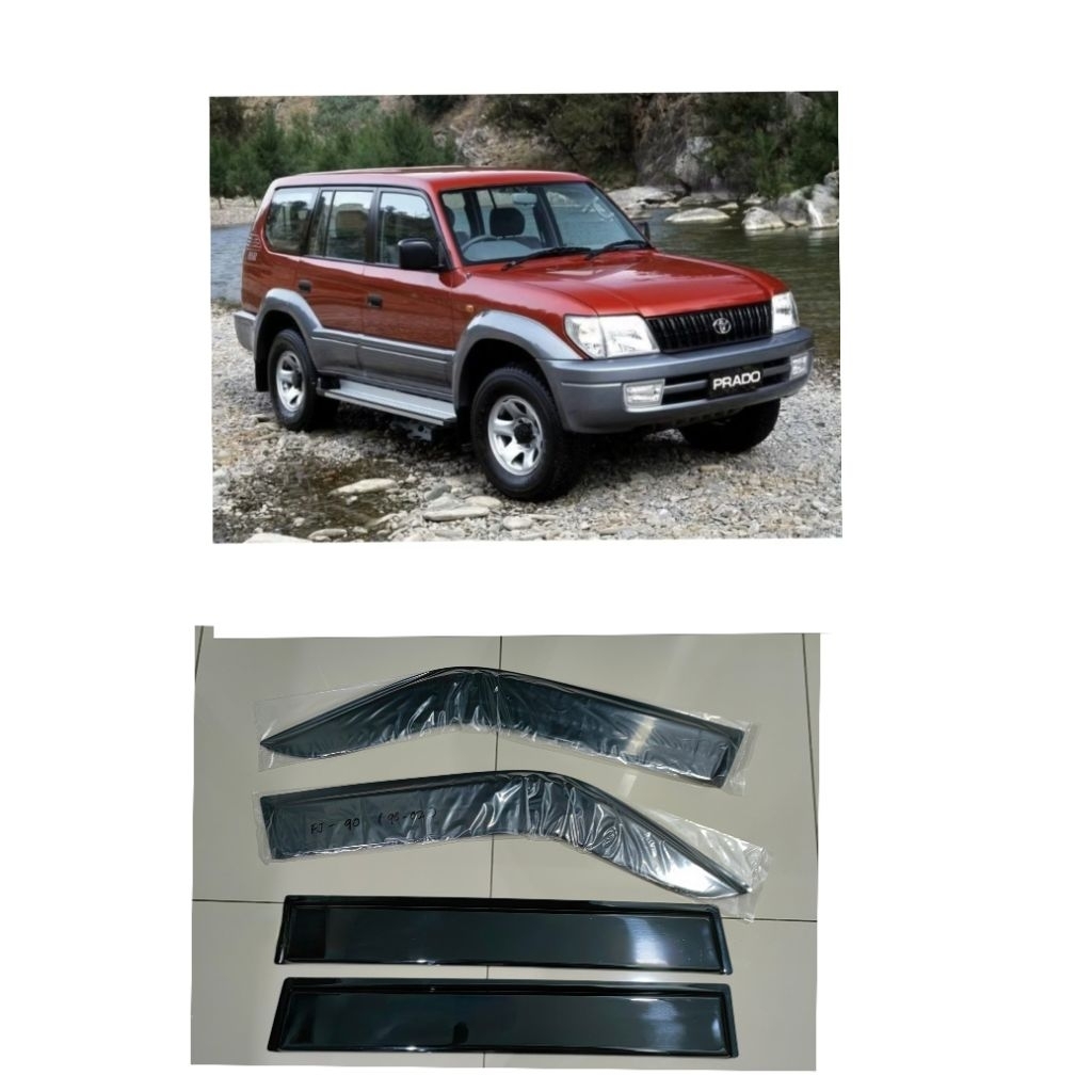 Toyota Landcruiser Prado FJ90 1996-2002 Door Visor | Shopee Malaysia