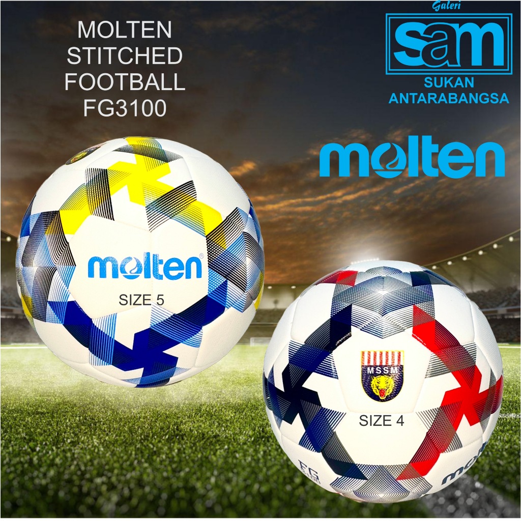 Molten FG3100 Competition Football Soccer Ball Size 4 and 5 Bola Sepak ...