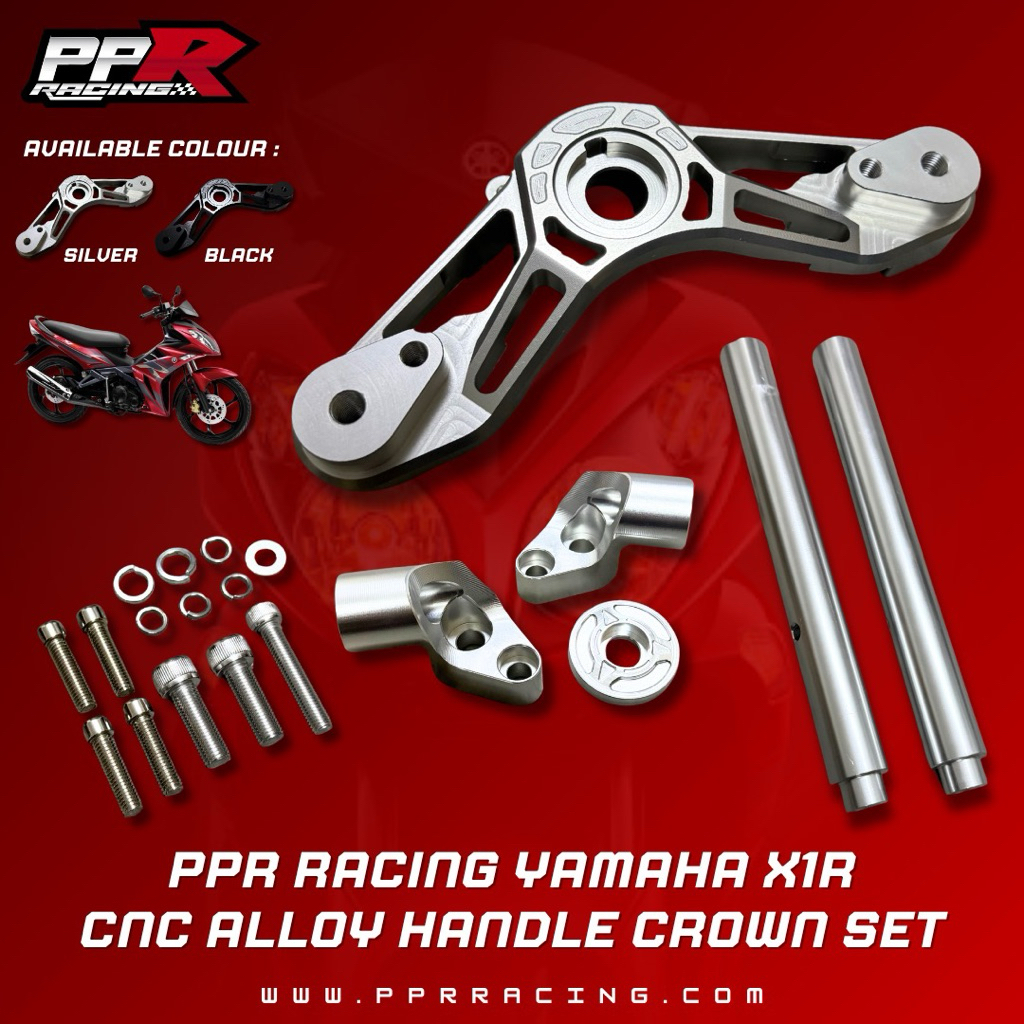 PPR RACING YAMAHA X1R CNC ALLOY HANDLE CROWN SET 100% HIGH QUALITY ...