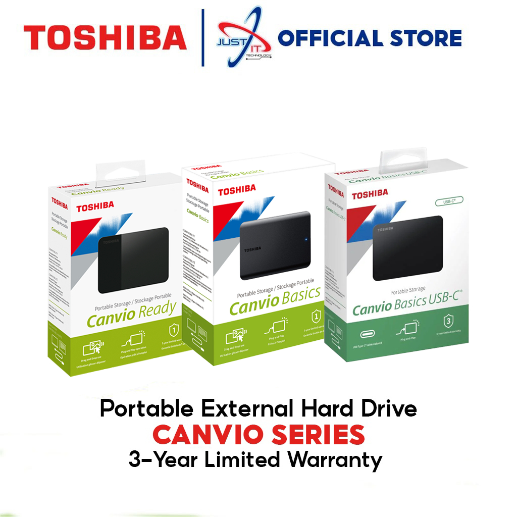 Toshiba Canvio Series Canvio Basics A5 /Canvio Ready /Canvio Partner Portable Hard Drive - 1TB ...