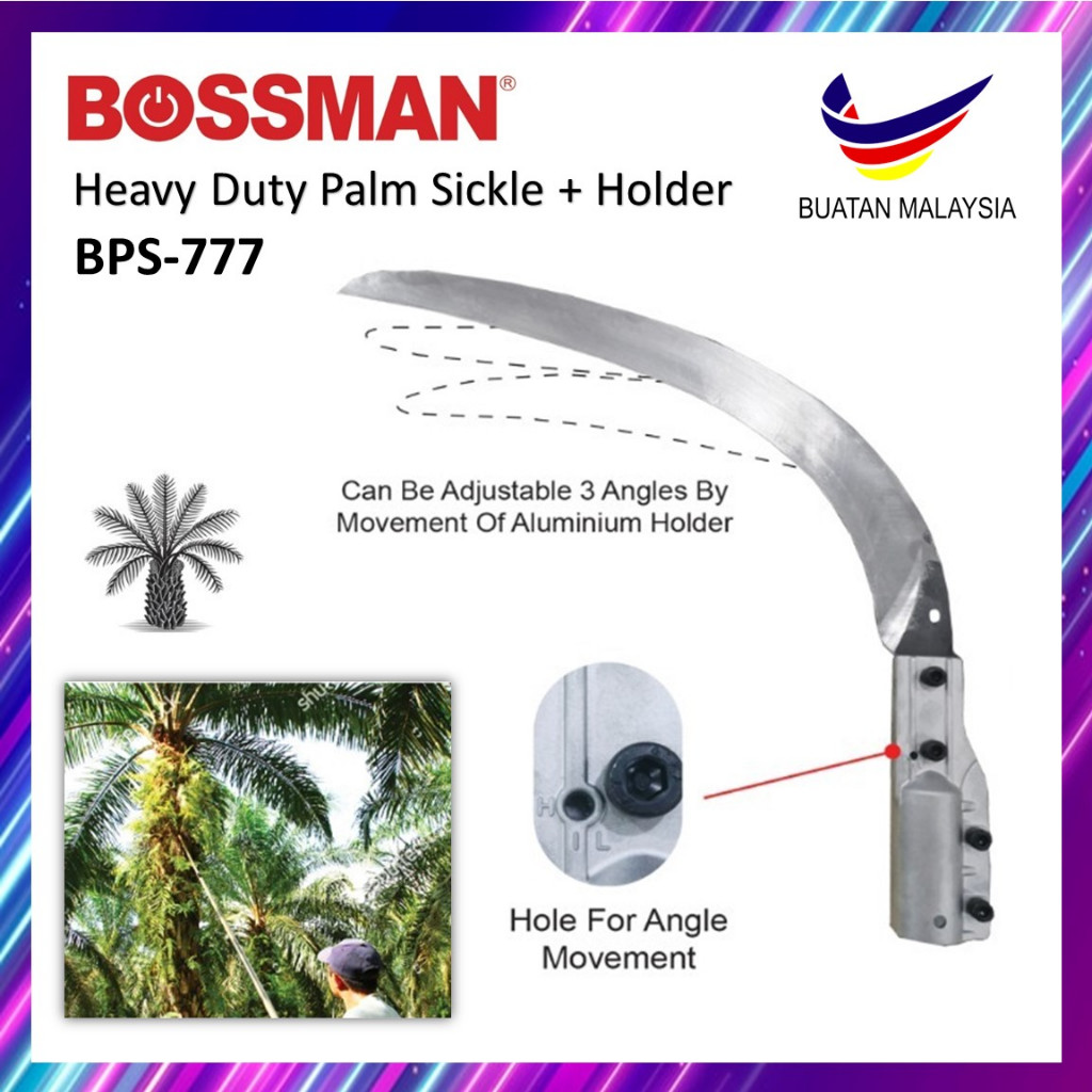 Bossman Sabit penuaian kelapa sawit Pisau Potong Sawit BPS777 Heavy ...
