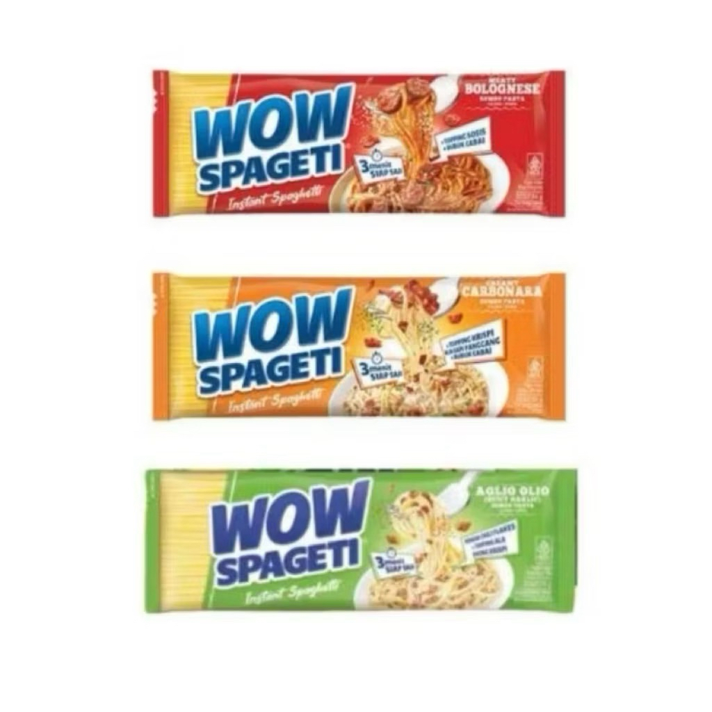 (Unit) WOW SPAGHETTI HALAL INSTANT 80g Carbonara / Aglio Oil ...