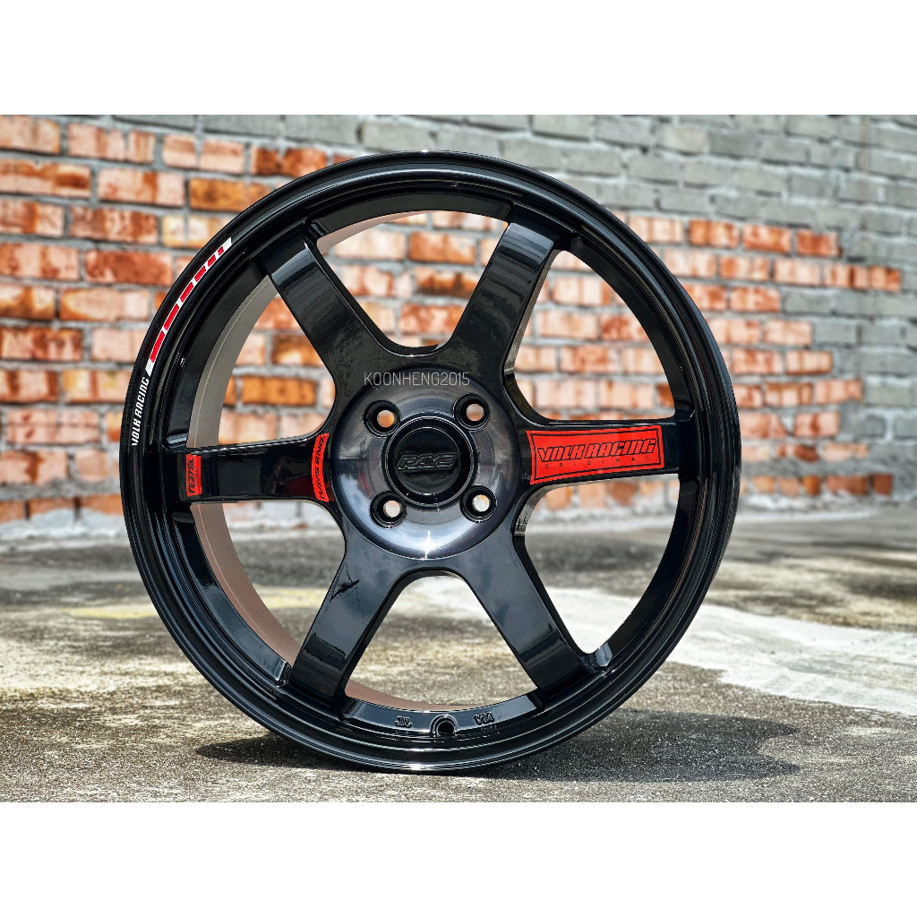 New Car Sport Rim THAILAND RAYS VOLK RACING TE37SL Wheels 17x7.5J 4x100 ...
