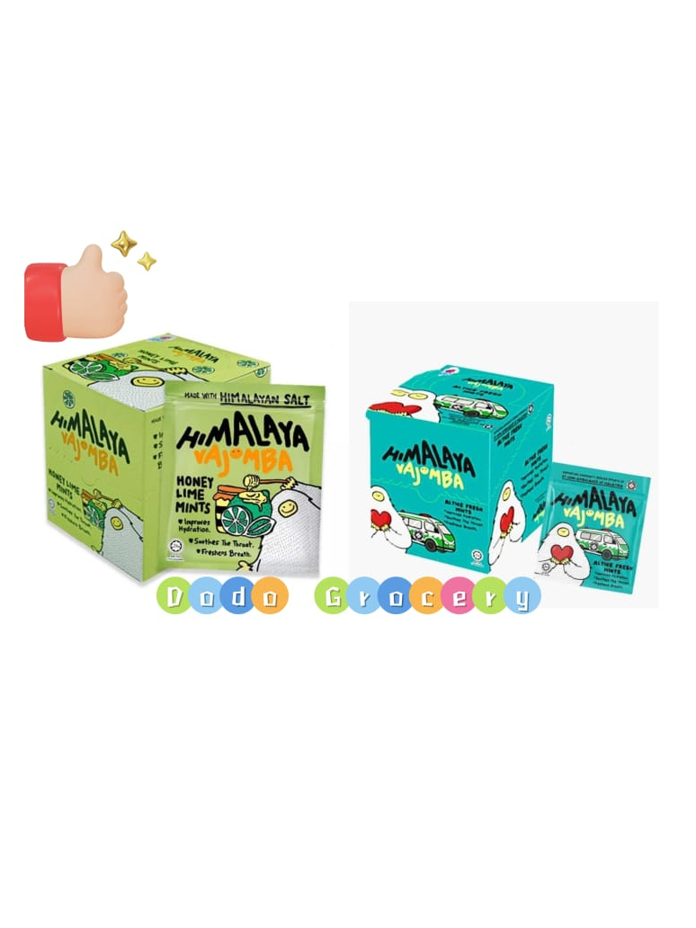 Himalaya Vajomba Honey Lime Mints/Altice Fresh Mint 15g x 12pkt NEW ...