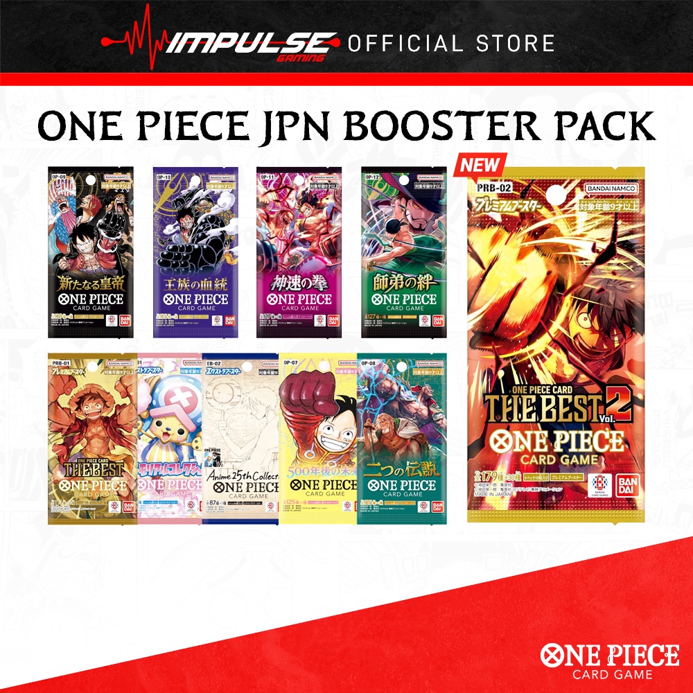 One Piece TCG [JAPAN VERSION]: Booster Pack: PRB02 / EB01 / EB02 / OP07 ...