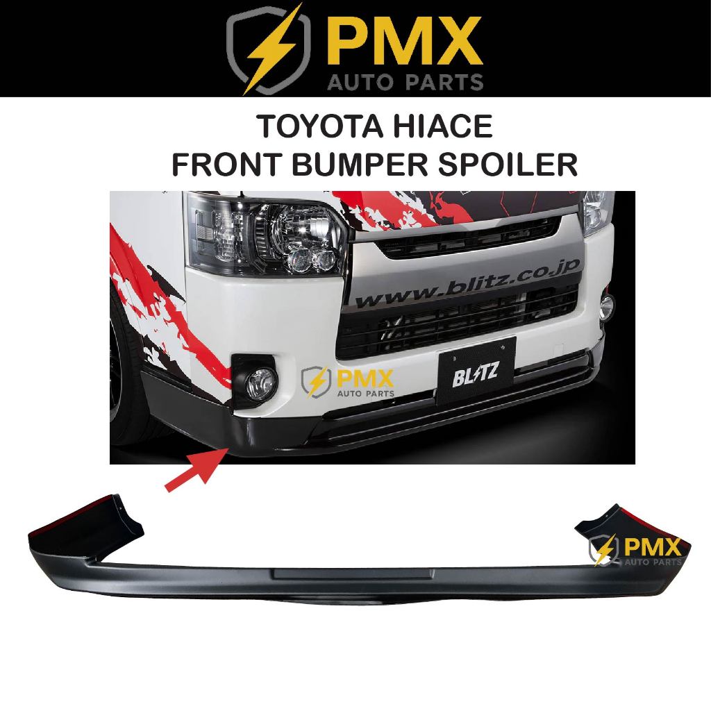 【TOYOTA HIACE KDH200 2014】Front Bumper Spoiler / Skirting | Lowered ...