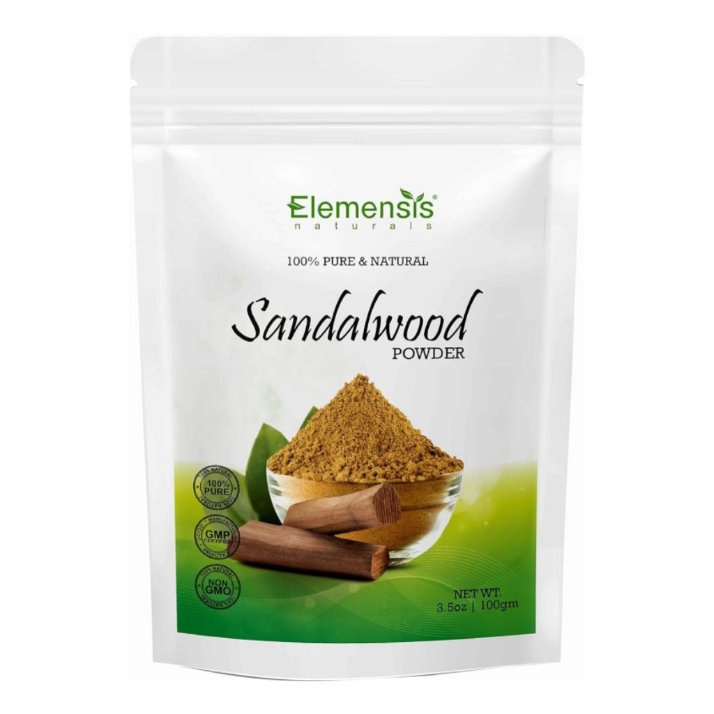 [100g] Elemensis Naturals Pure & Natural Sandalwood Powder | Shopee ...
