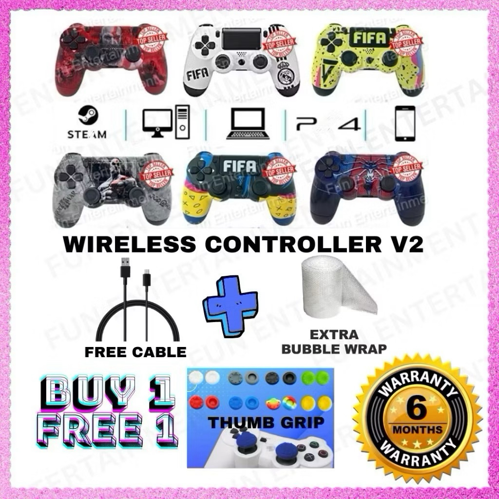 ps4 controller pc controller wireless Bluetooth controller | Shopee Malaysia