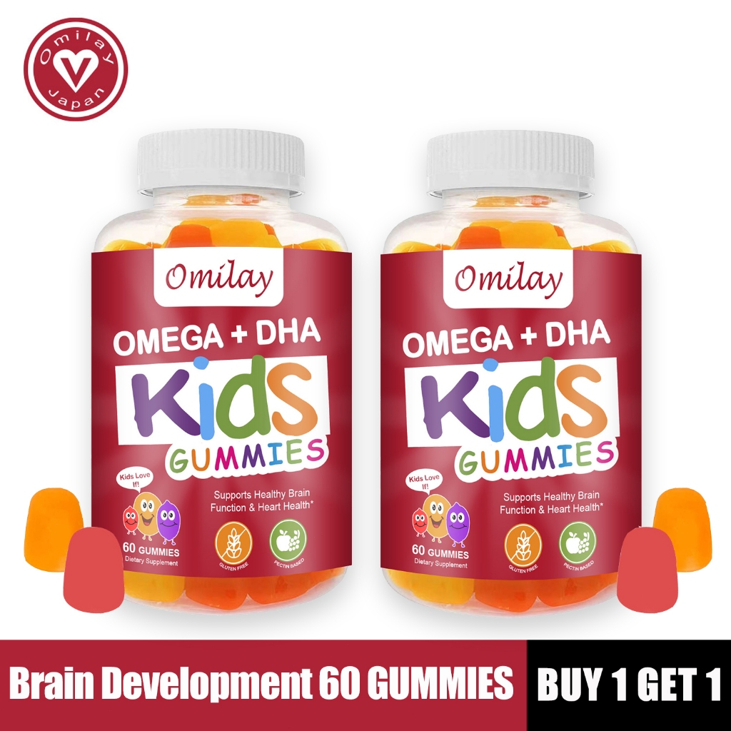 Omilay OMEGA + DHA Kids Gummies Brain Function Vitamins for Kids ...