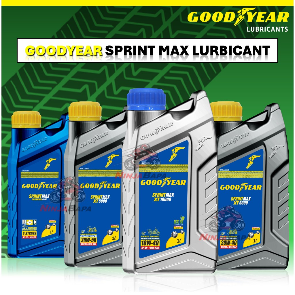 GOODYEAR Sprint Max Engine Oil – 10W-40 / 20W-40 / 20W-50 / 4T ...