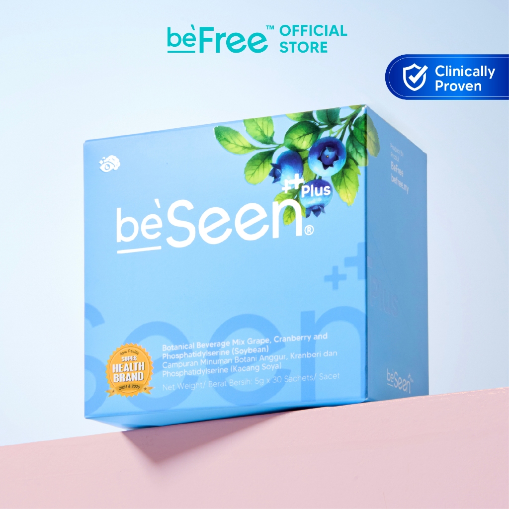 【1-2 Month Supply】BeFree BeSeen Plus Vitamin Eye-Brain Booster (30 ...