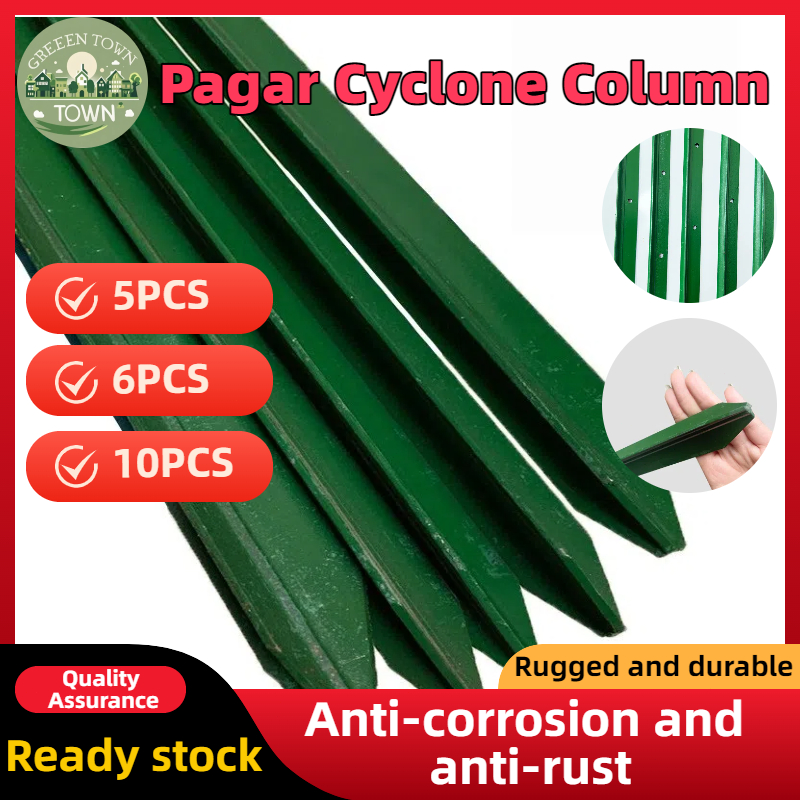 5PCS/6PCS/10PCS Pagar Cyclone Fence Column 1.5m/1.7m/2m/2.3m/2.7m Tiang ...
