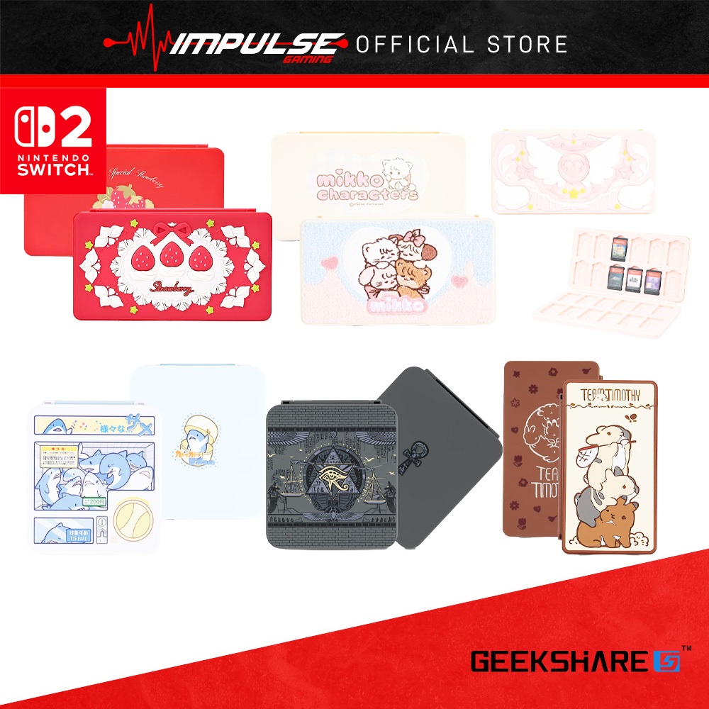 GeekShare NSW2 Switch 2 12/24 Card Case Series - Shark Shark/Egypt ...