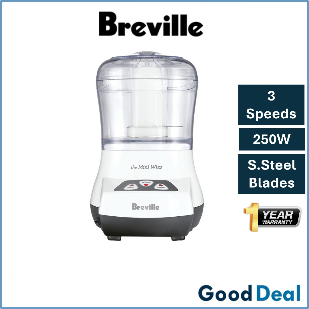 Breville BFP100 the Mini Wizz™ Food Processor Chopper 250W 3 Speeds ...