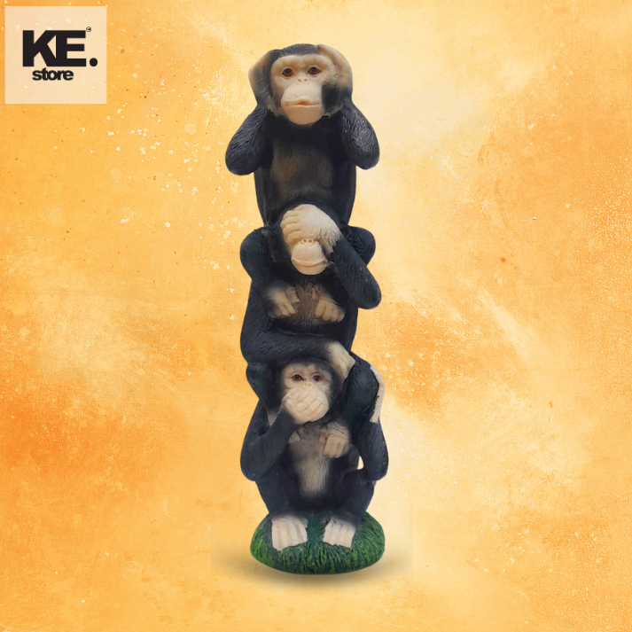 Three Wise Monkeys Totem Hear, No Evil, See No Evil, Speak No Evil ...