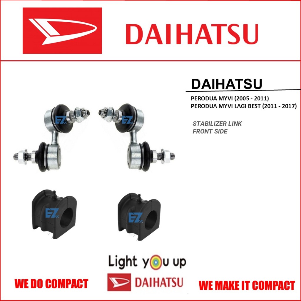 [4 IN 1]- FRONT STABILIZER LINK ABSORBER LINK BUSH PERODUA MYVI OLD ...
