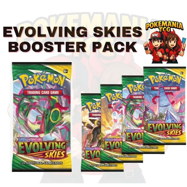 (Live Rip) Pokemon TCG SWSH - Evolving Skies (English) | Shopee Malaysia