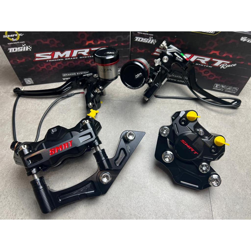 ORIGINAL SMRT CALIPER FRONT 4 POT REAR 2POT + SMRT 16 CORSA CORTA 19CC ...