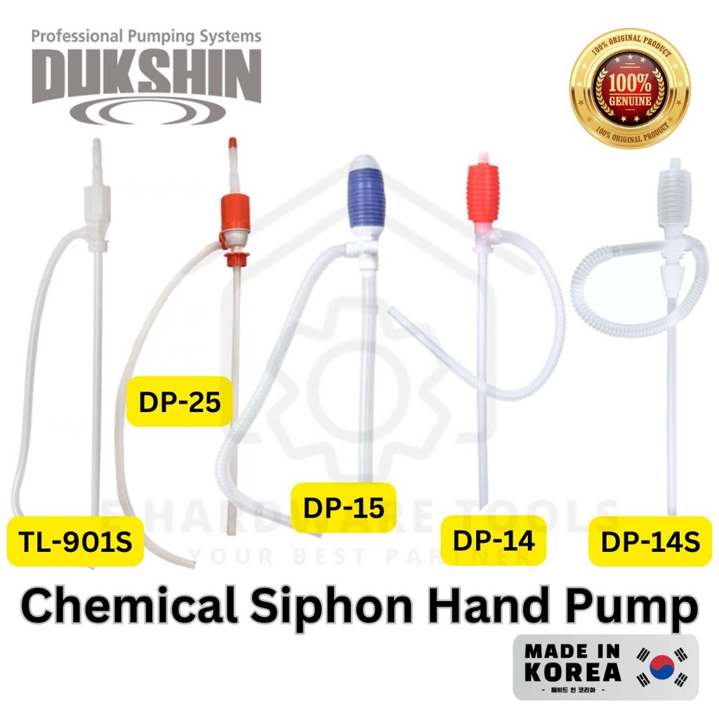 DUKSHIN KOREA Heavy Duty Siphon Manual Hand Pump DP-14 DP-14S DP-15 DP-25 TL-901S | Shopee Malaysia