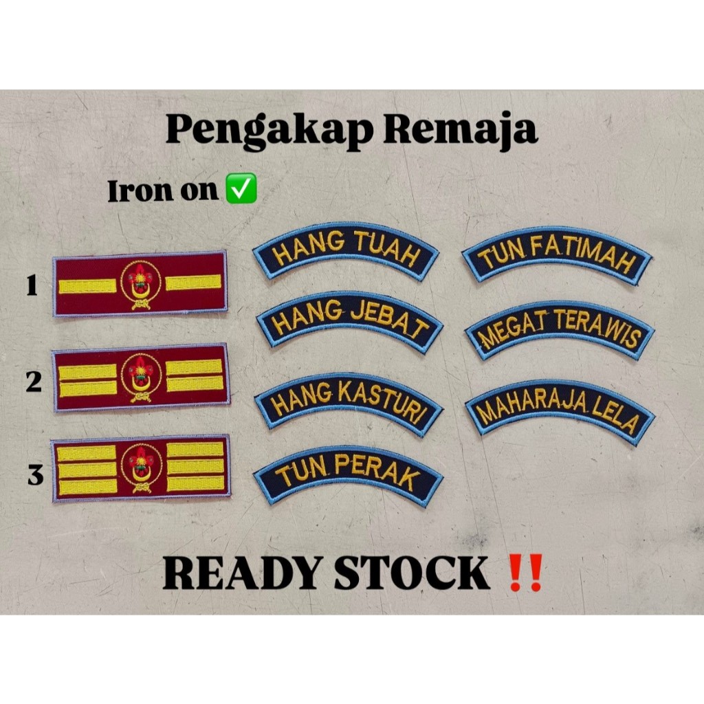READY STOCK 1pc IRON ON Lencana Pengakap Remaja Scout Badges Tanda ...