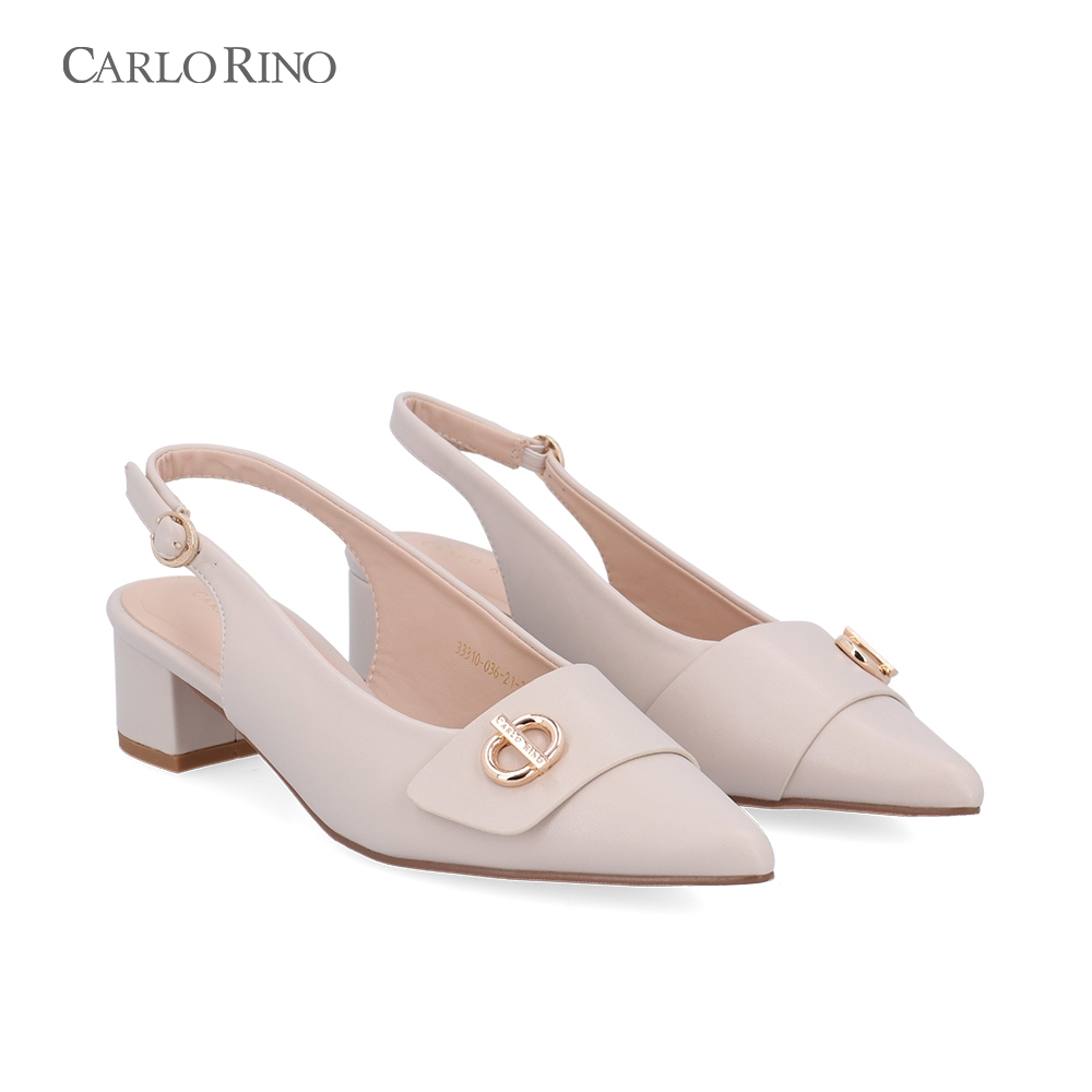 Carlo Rino Luvella Slingback Pumps - Beige | Shopee Malaysia