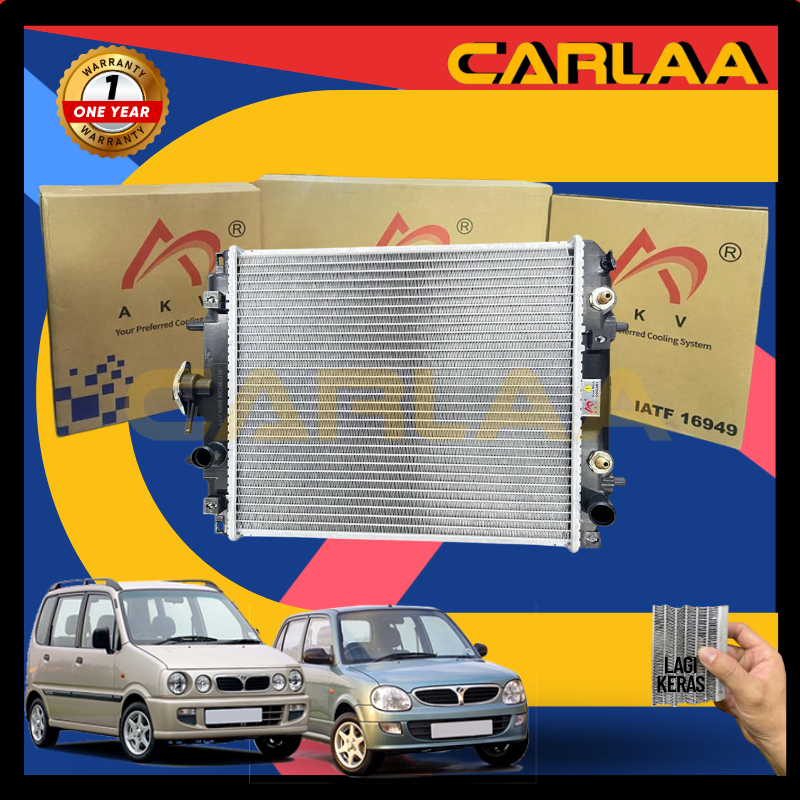 AKV JAPAN QUALITY【KELISA KENARI】PERODUA RADIATOR / TANGKI AIR ASSY ...