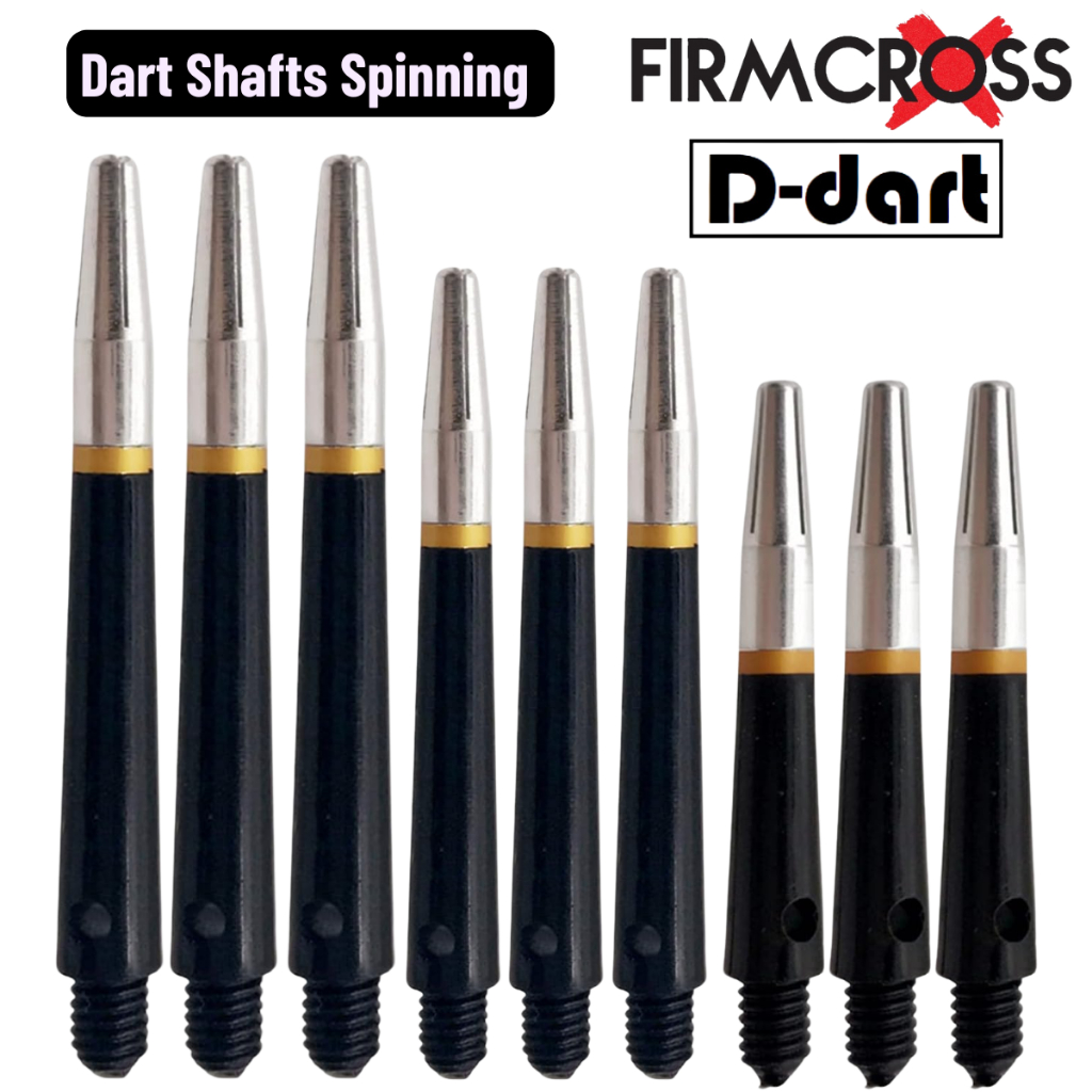 FIRMCROSS DART SHAFT/STEM - Spinning Dart Shafts Black for Steel tip ...
