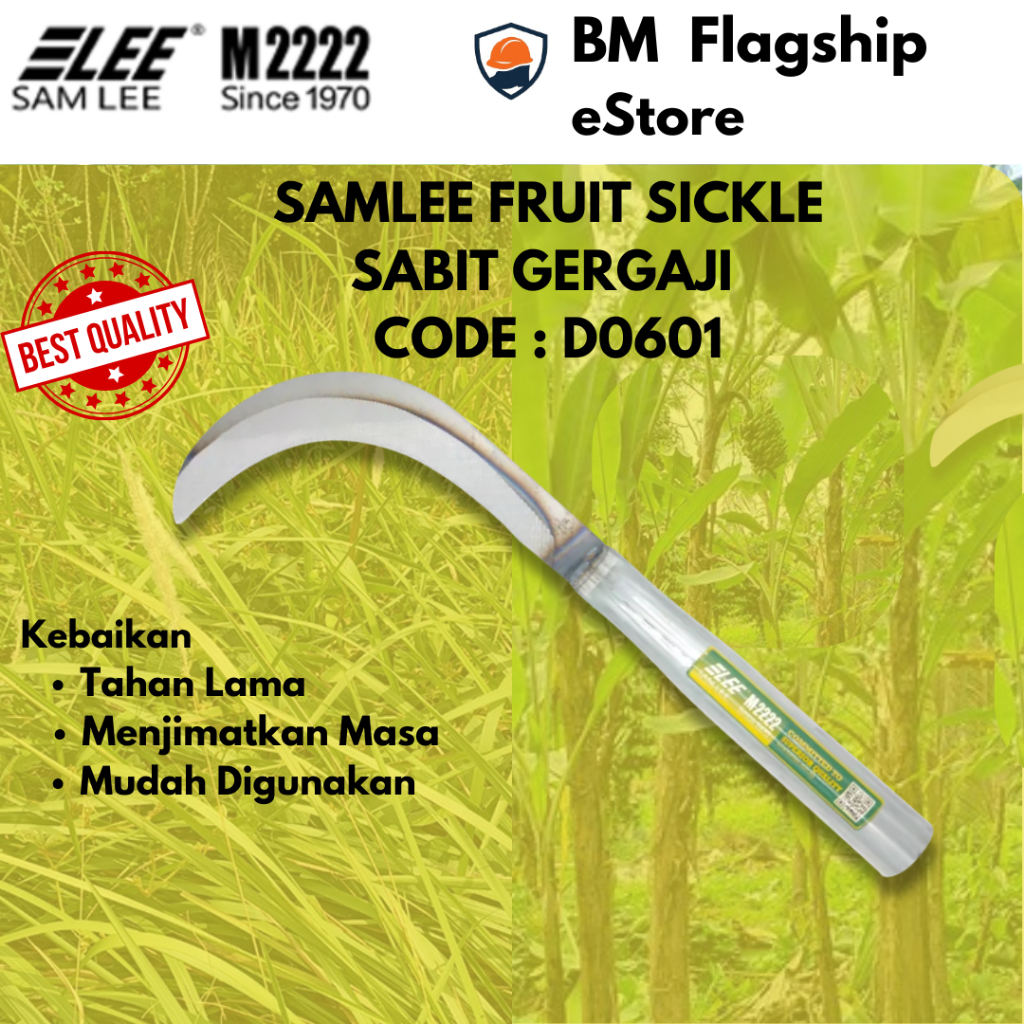 SAMLEE D0601 Heavy Duty Fruit Sickle Fruit Knife Banana Sickle Sabit ...