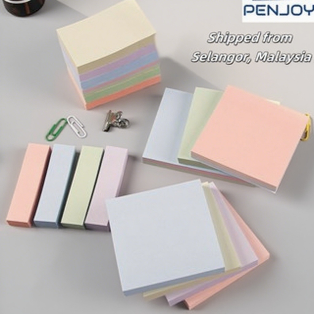 100 Pages sticky note paper message sticker, 76*76mm note sticker ...