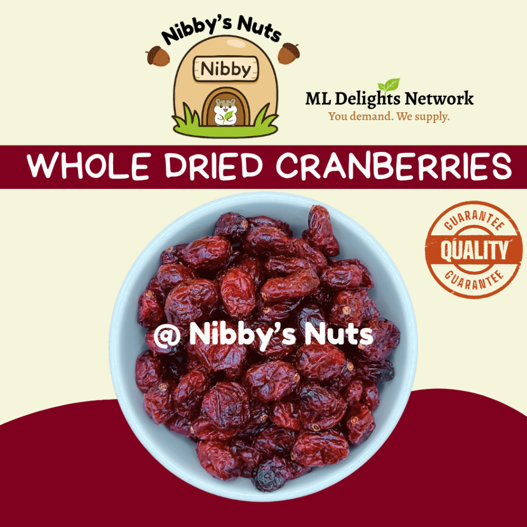 Nibby's Nuts | WHOLESALE JUICY Whole Dried Cranberries | Cranberi Kering | 整粒蔓越莓干 | Antioxidant ...