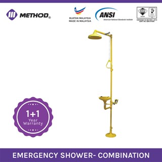 *MADE IN MALAYSIA* ANSI Certified Emergency Safety Shower and Eyewash (Stainless Steel 304 ...