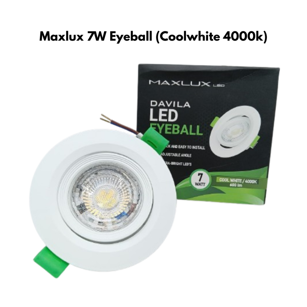 Maxlux 7W LED Eyeball (Coolwhite 4000k) | Shopee Malaysia