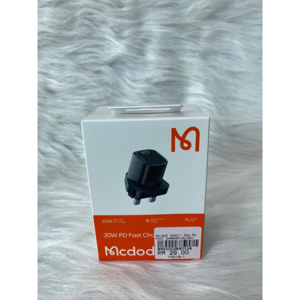 MCDODO CH4011 20W PD FAST CHARGER (BLACK) | Shopee Malaysia