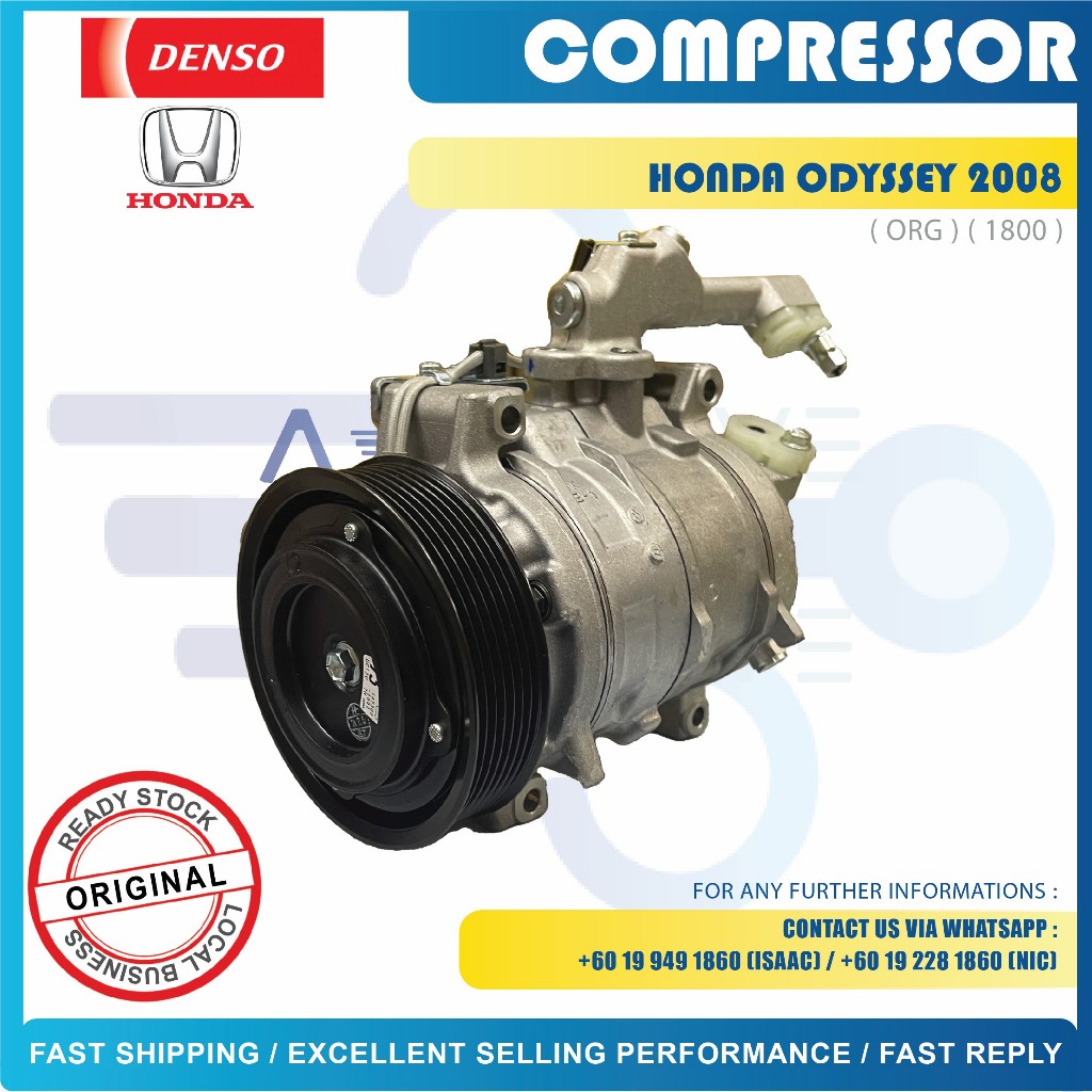DENSO ORIGINAL HONDA ODYSSEY 2008 10SR15C 7PK ND COMPRESSOR 1800 ...