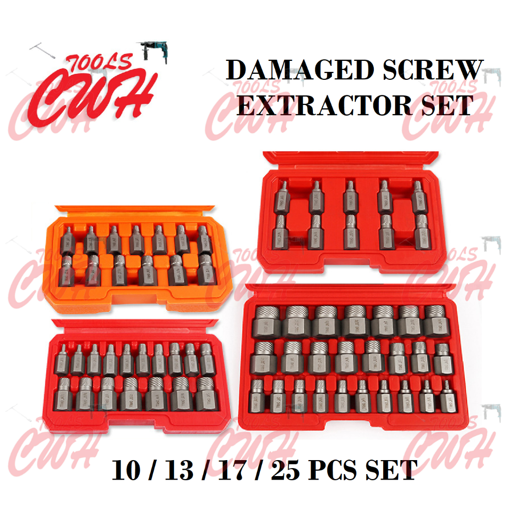 10PCS 13PCS 17PCS 25PCS HEX SHANK DAMAGED RUSTED BROKEN SLIPPED THREAD ...