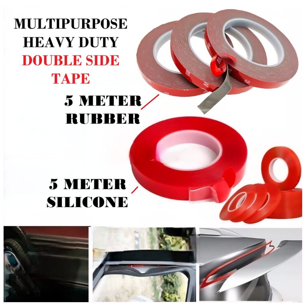 Heavy Duty Double Sided Tape Foam Silicone Rubber Super Strong ...