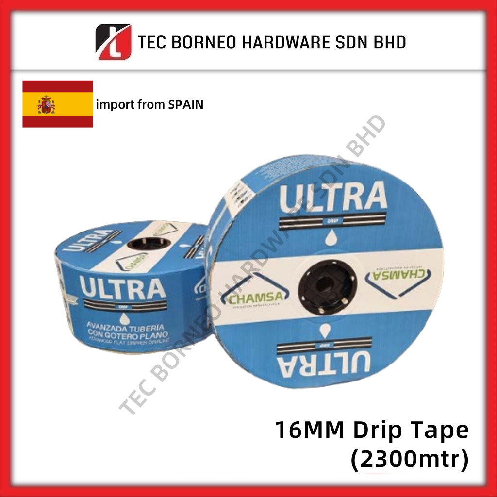 TEC [2300 M] 🇪🇸 CHAMSA ULTRA Irrigation 16mm Drip Tape High Flow ...