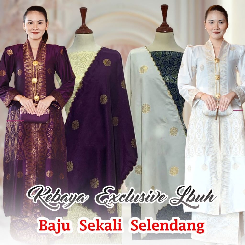 Baju sekali selendang| kebaya exclusive Labuh |S to 2xl | songeket ...