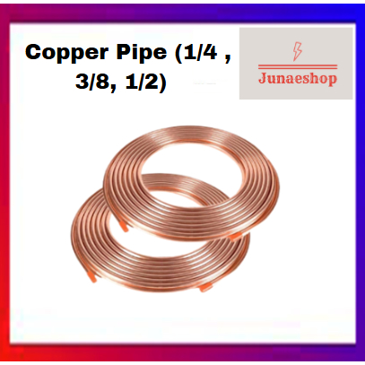 (1/4 , 3/8 , 1/2 )Copper Tube Copper Pipe Aircond ACSON (METERS ...
